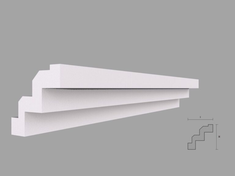 Cornisa Decorativa Tavan BC04 75x75x2000 mm