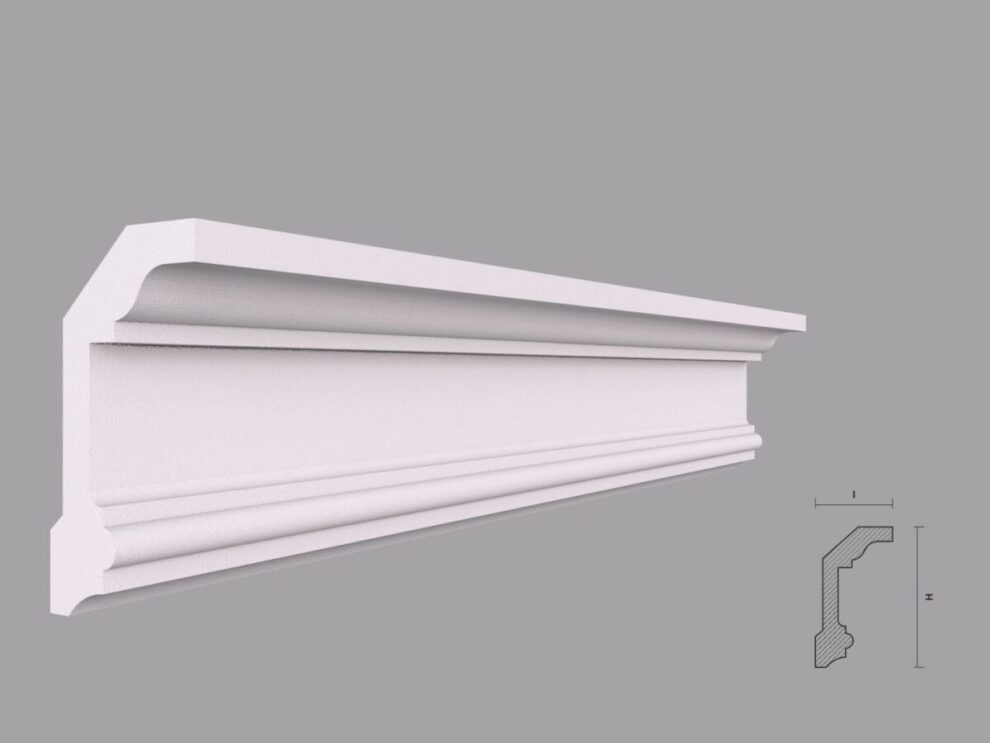 Cornisa Tavan BC29 Polistiren 55x100x2000mm