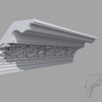 Cornisa Decorativa Tavan BC25-08 80x80x2000 mm