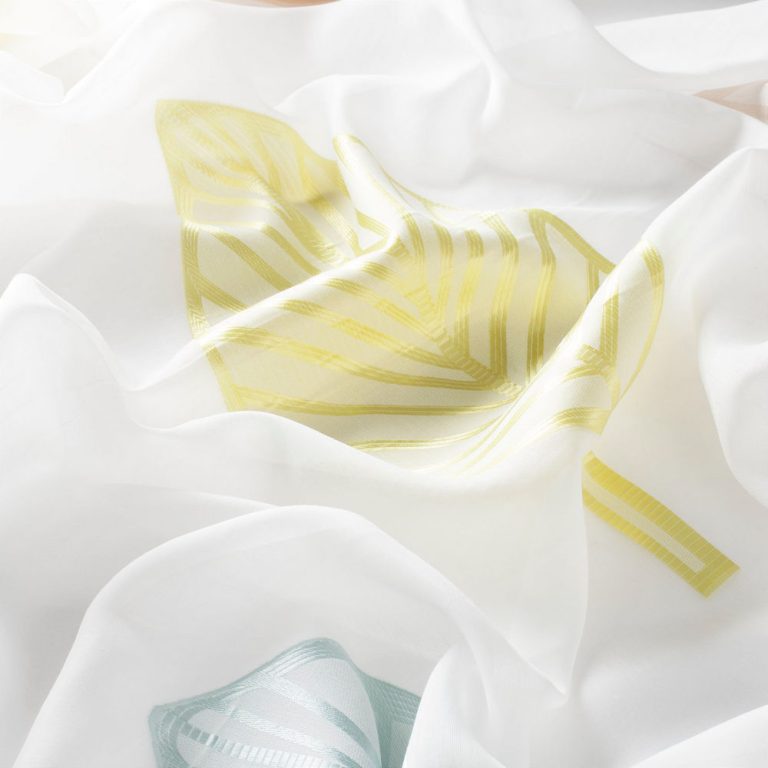 Draperii poliester, dungi, crem-verde-bej, Bastian Gardisette 285 cm