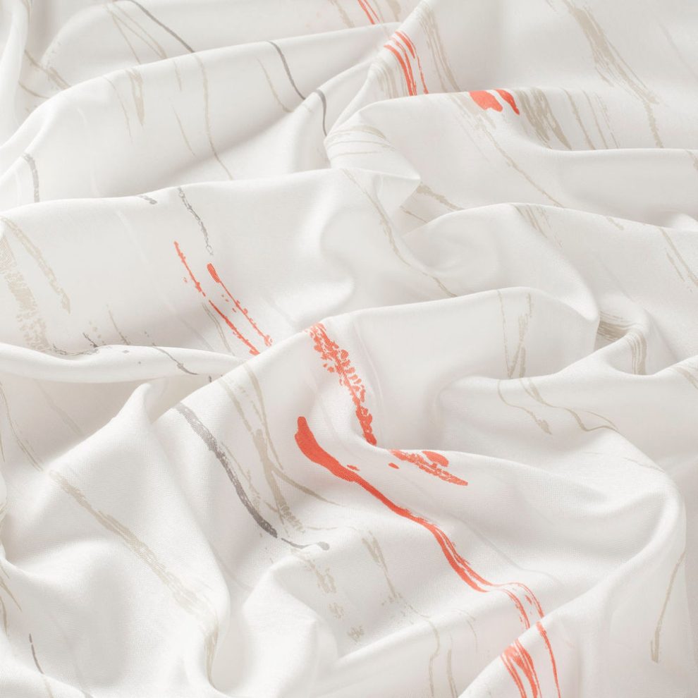 Draperii model uni orange din poliester Flash Gardisette latime ...