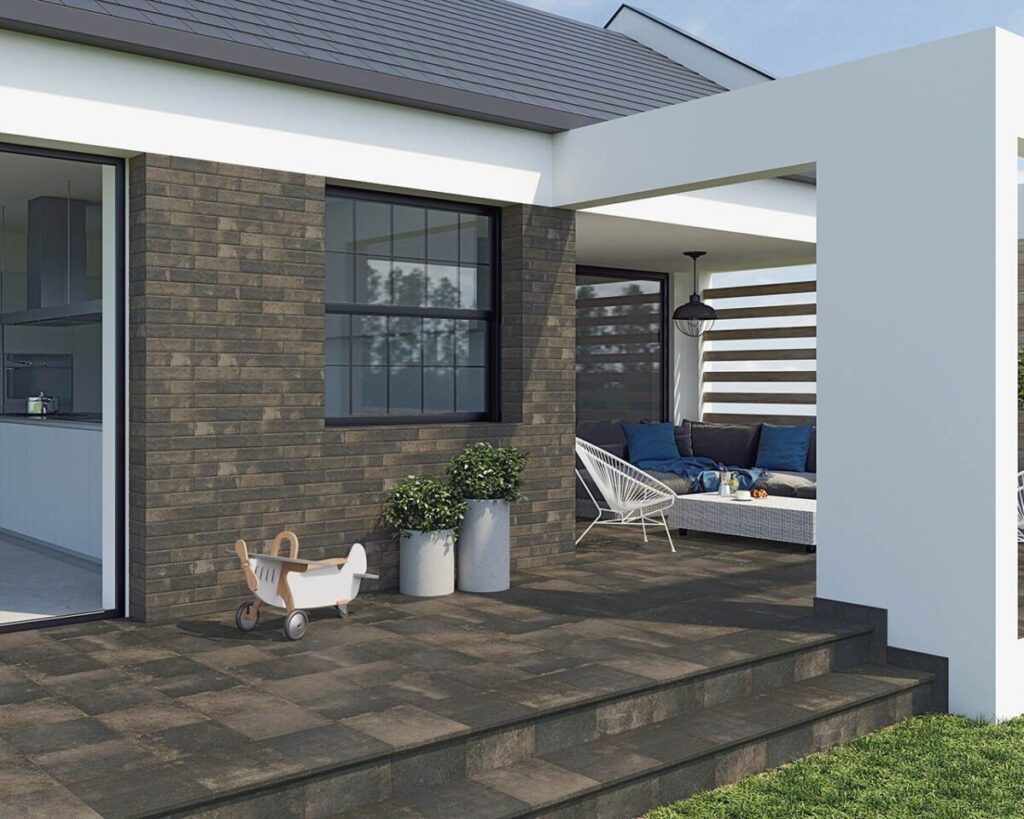 Pervaz Scandiano Brown Parapet 24.5x13.5 cm