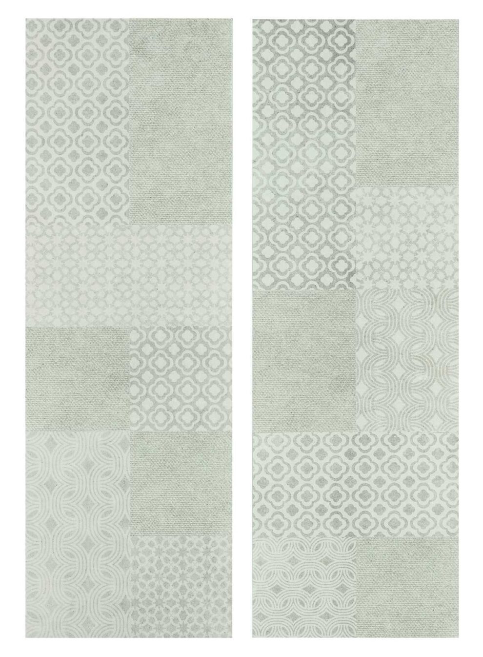Placa decorativa Marazzi Stone_Art Dec.Pattern Steel 40x120 cm M04R